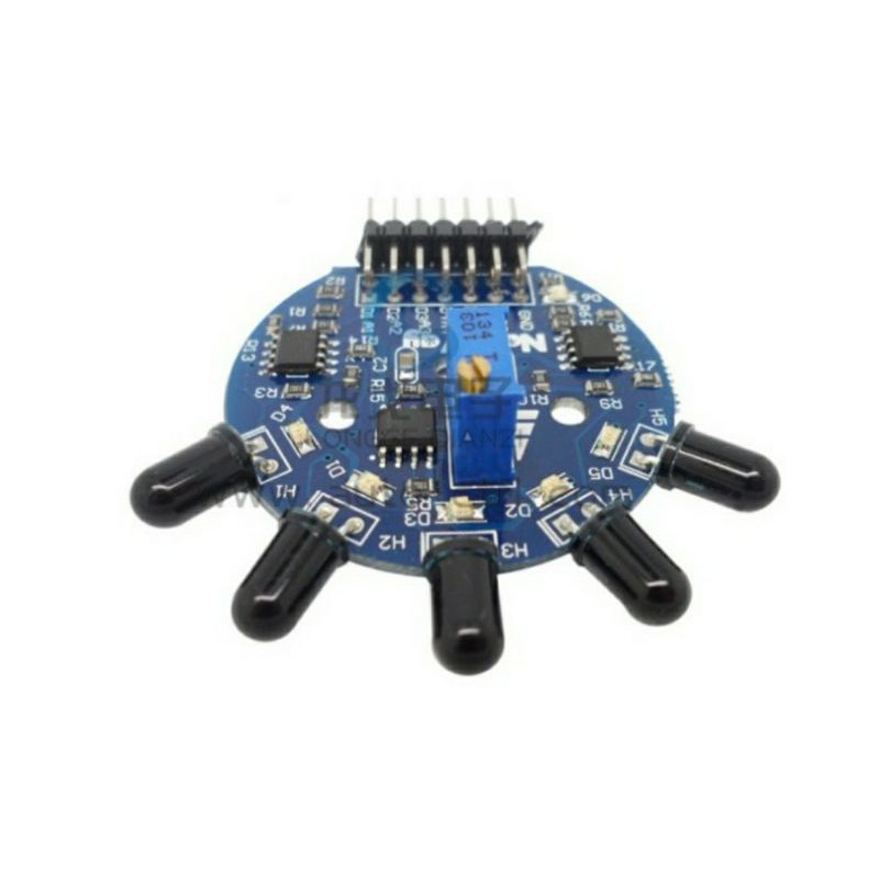 Jual 5 Way Flame Sensor 5 Channel Sensor Arduino Fire Fighter Robot ...