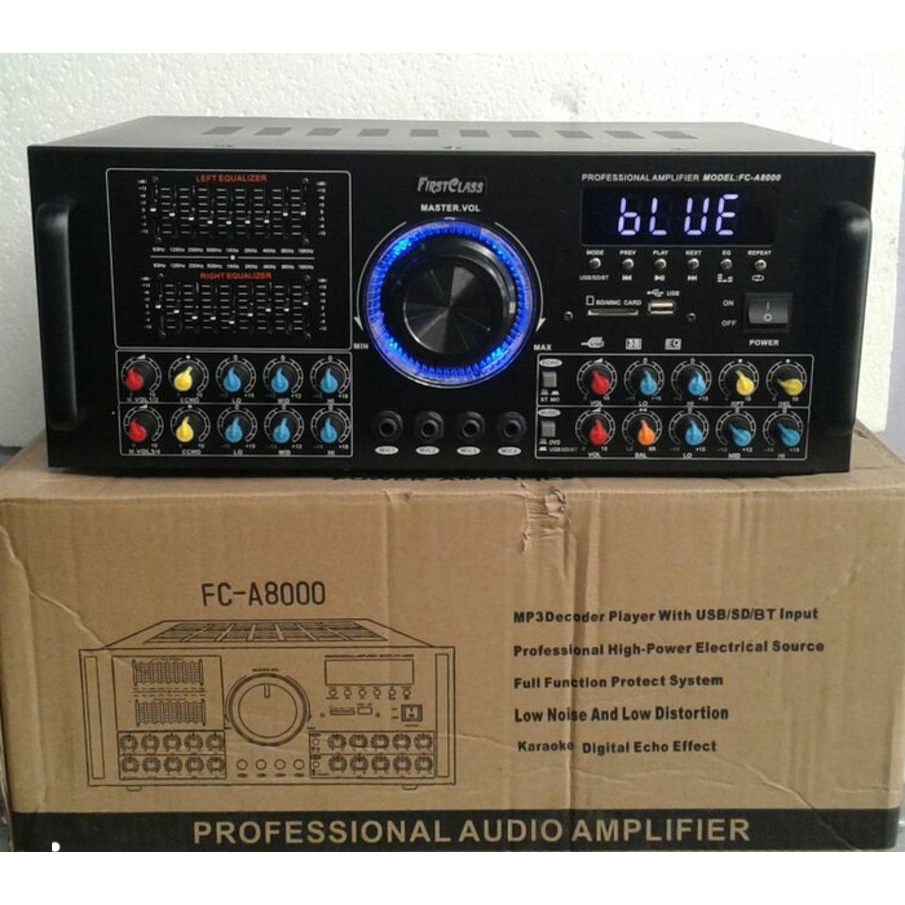 Jual AMPLIFIER KARAOKE FIRSTCLASS FC A8000 ( USBSD CARDBLUETOOTHEQ ...