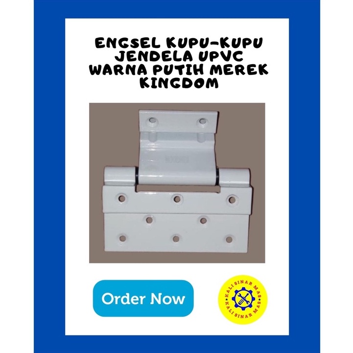 Jual Engsel Kupu-kupu Jendela Upvc Warna Putih Merek Kingdom | Shopee ...