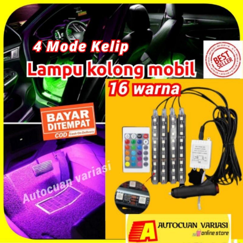 Jual Lampu LED Variasi Kolong Mobil 16 Warna Lampu Variasi Interior ...