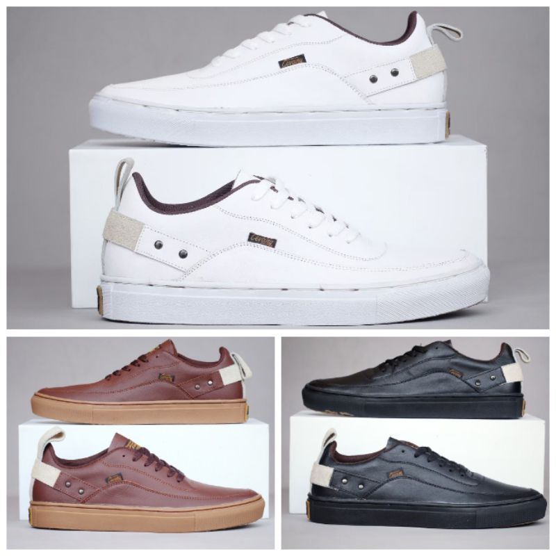 Jual CYRE - 100% KULIT ASLI SNEAKERS PRIA KASUAL SPORTY CEVANY JELLAL ORIGINAL | Shopee Indonesia