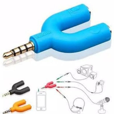 Jual SPLITER AUDIO DUAL FEMALE SPLITER JACK AUDIO 2 IN 1 SAMBUNGAN ...