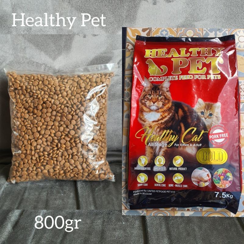 Jual Makanan kucing Dry Food Healthy Pet / Healthy Cat 800gr Repack ...