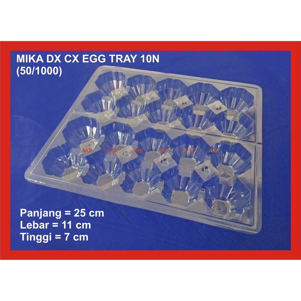 Jual Mika Telur Egg Tray Ss 10 Non Kancing (10 Pcs) | Shopee Indonesia