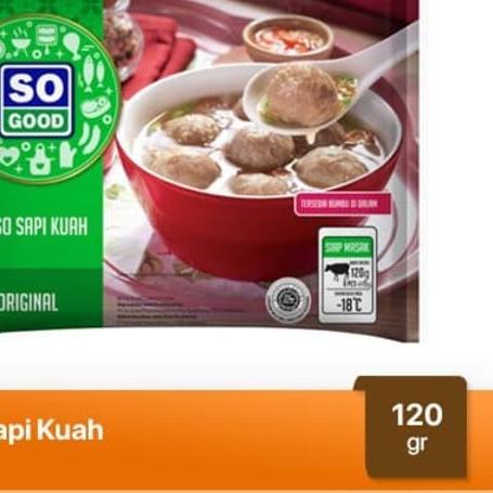 Jual ♪ Bakso Sapi Kuah Halal So Good 120 gr | Shopee Indonesia
