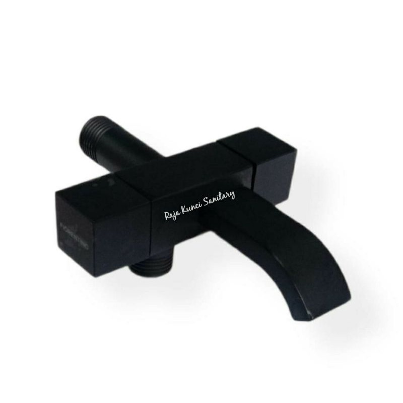 Jual Kran Shower Kotak Minimalis Hitam Black/Kran Cabang Shower Kotak ...