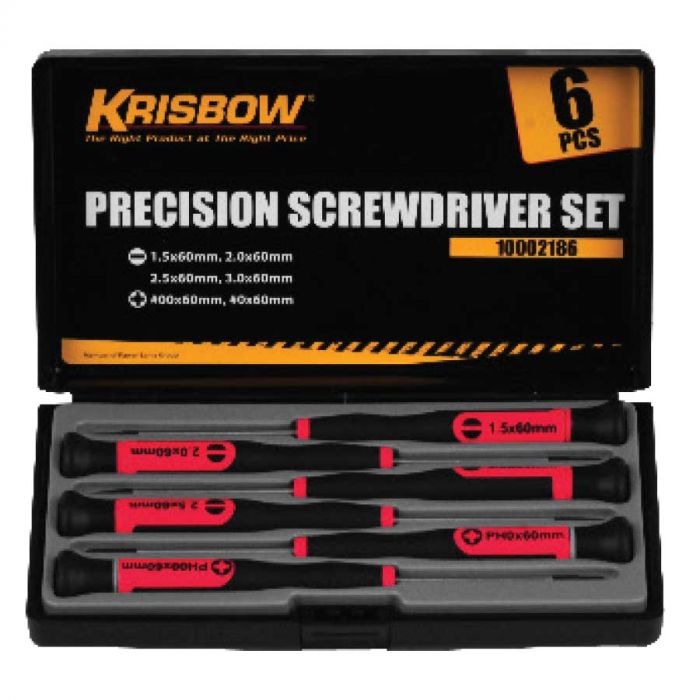 Jual KRISBOW PRECISION SCREWDRIVER SET 6PCS 10002186 | Shopee Indonesia