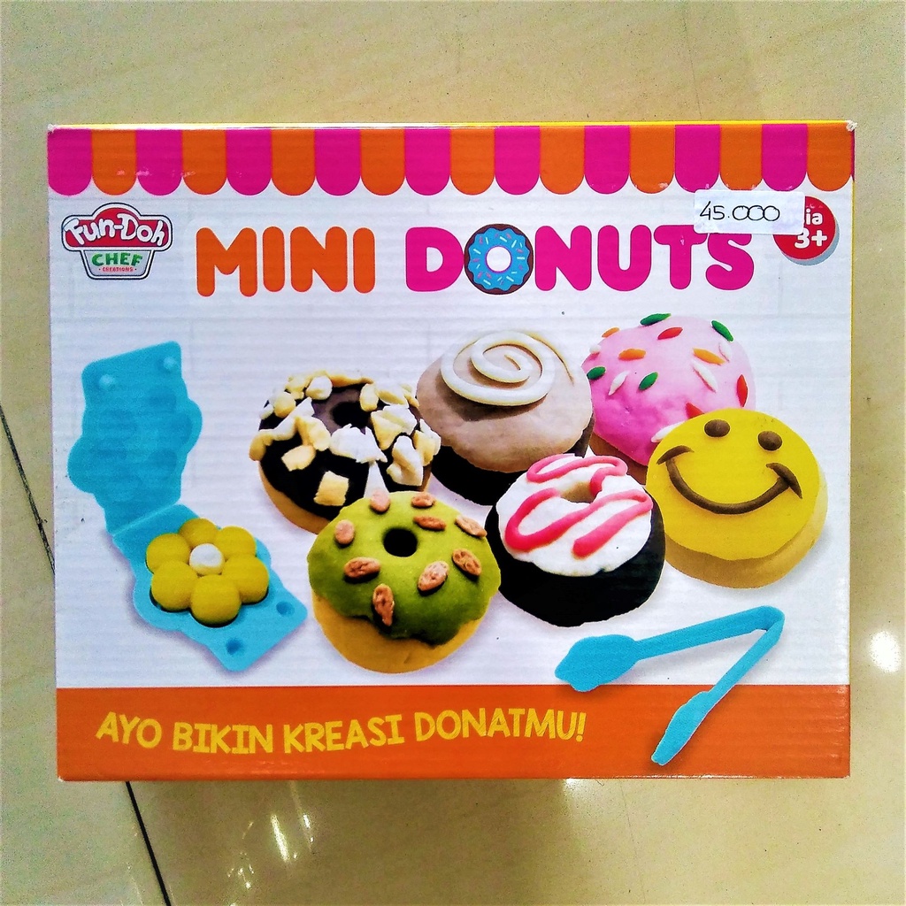 Jual Fun Doh MINI DONUTS Chef series mainan kreasi anak Donut hias ...