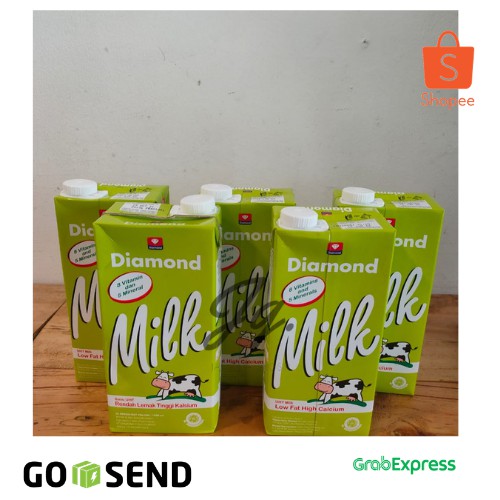 Jual PAKET UHT DIAMOND LOW FAT 946 ml 5 PCS 1 LITER / SELITER 1000 ...