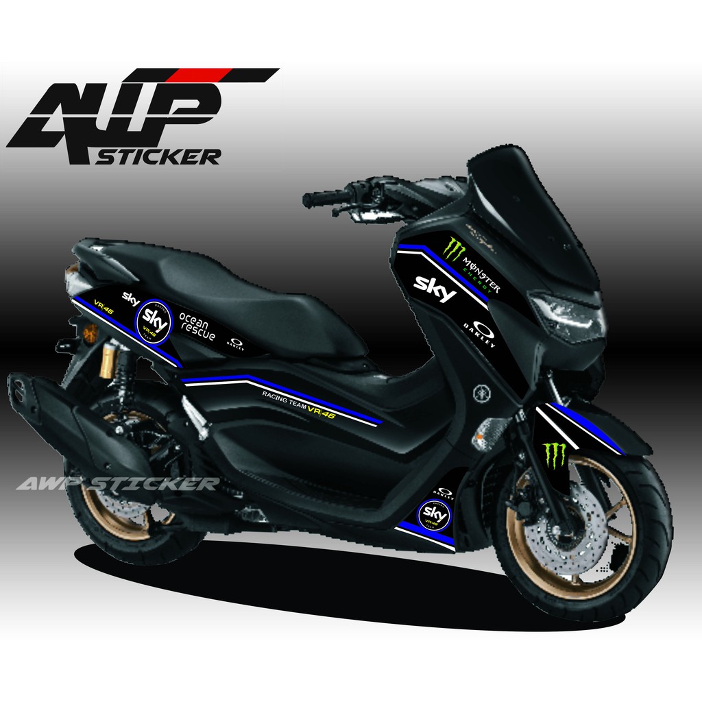 Jual Stiker Striping All New Nmax 2023 Sky Team | Shopee Indonesia