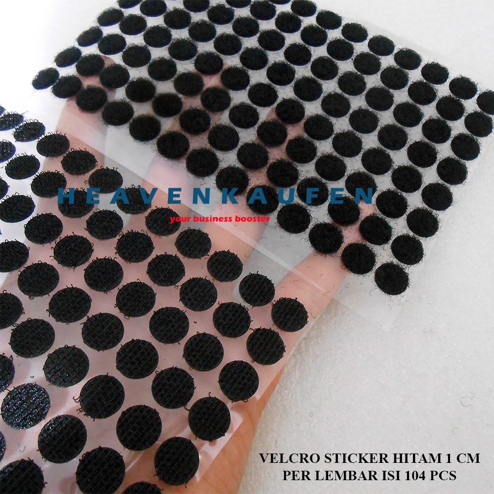 Jual Velcro Sticker Kretekan Prepetan Stiker Kecil 1 cm Warna Hitam ...