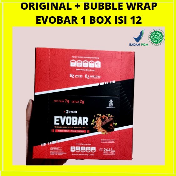 Jual EVOBAR Evolene 1 box isi 12 pcs - Makanan Ringan Sereal Bar Rasa ...