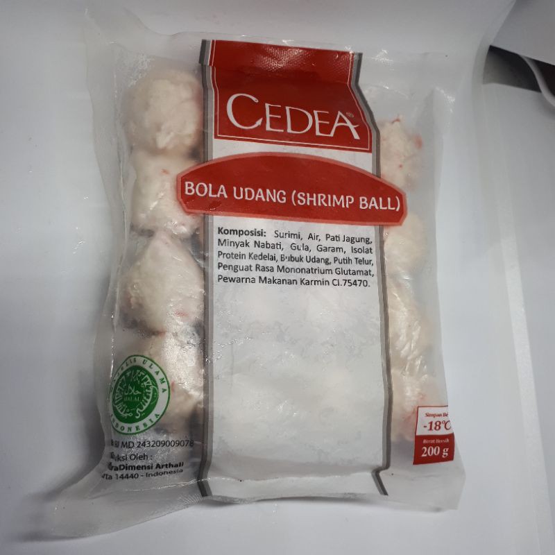Jual Cedea Bola Udang 200 Gram | Shopee Indonesia