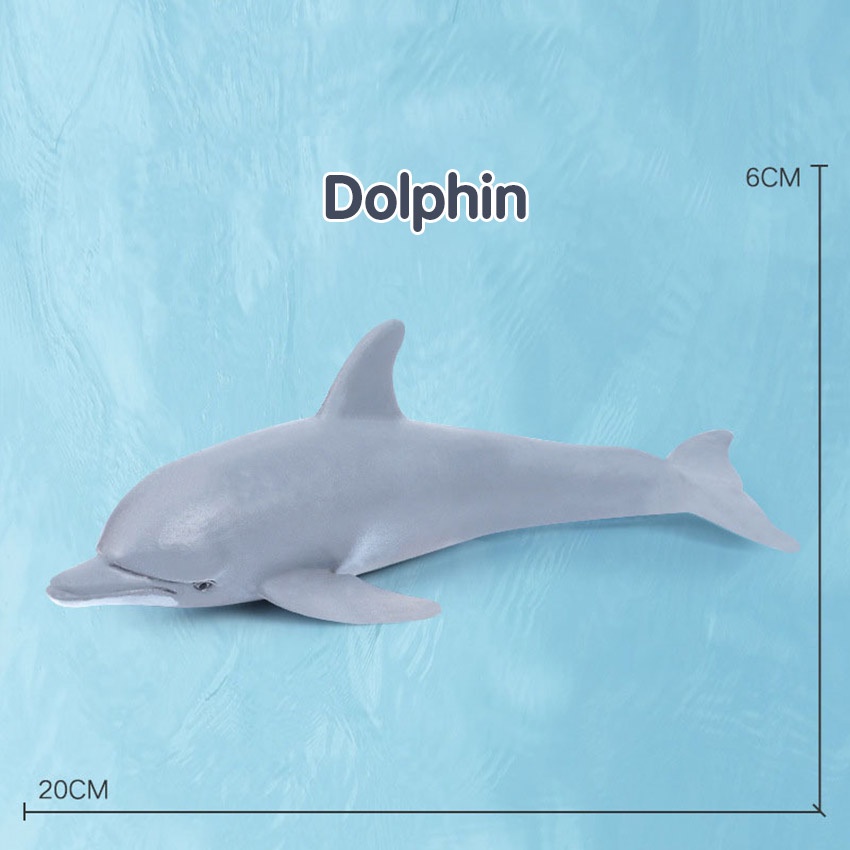 Jual Mainan Simulasi Ikan Paus / Hiu / Lumba-Lumba Figure Whale Mainan ...