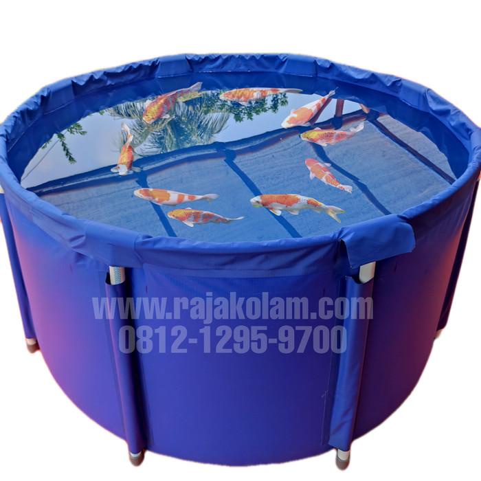 Jual Aquaka Kolam Vat Koi Diameter 2M Tinggi 80Cm Plus Tutup Jaring ...