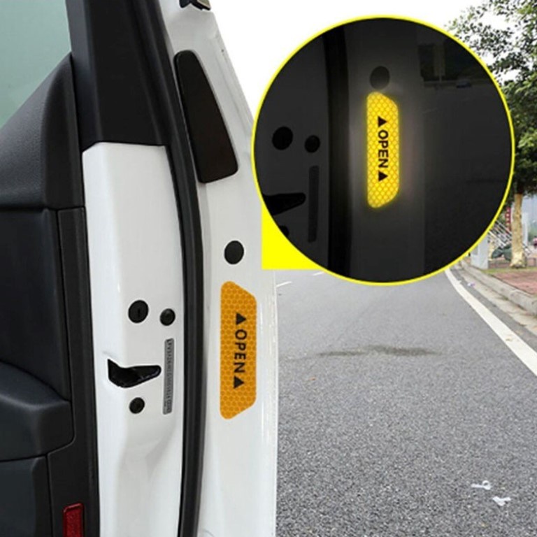 Jual KOM 7H Stiker Pintu Mobil 1 Pc Nyala Lampu Sticker Reflector Open ...