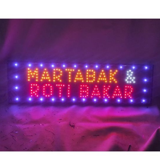 Jual tulisan led sign MARTABAK & ROTI BAKAR new | Shopee Indonesia