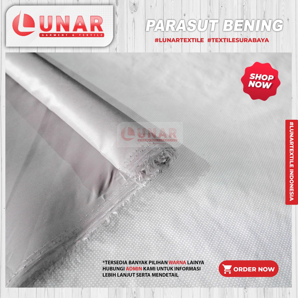Jual Kain Parasut/Parasit Abu Muda Per-Yard Bahan Jaket Outdoor, Rompi ...