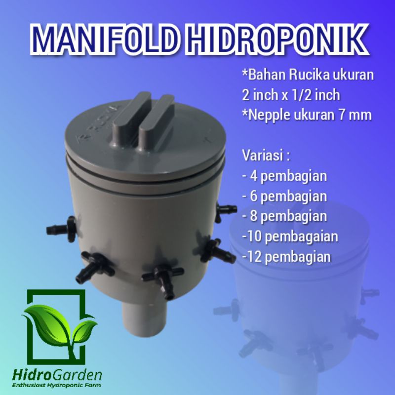 Jual Manifold Fertigasi Hidroponik Nepple 7 mm / Alat pembagi air ...