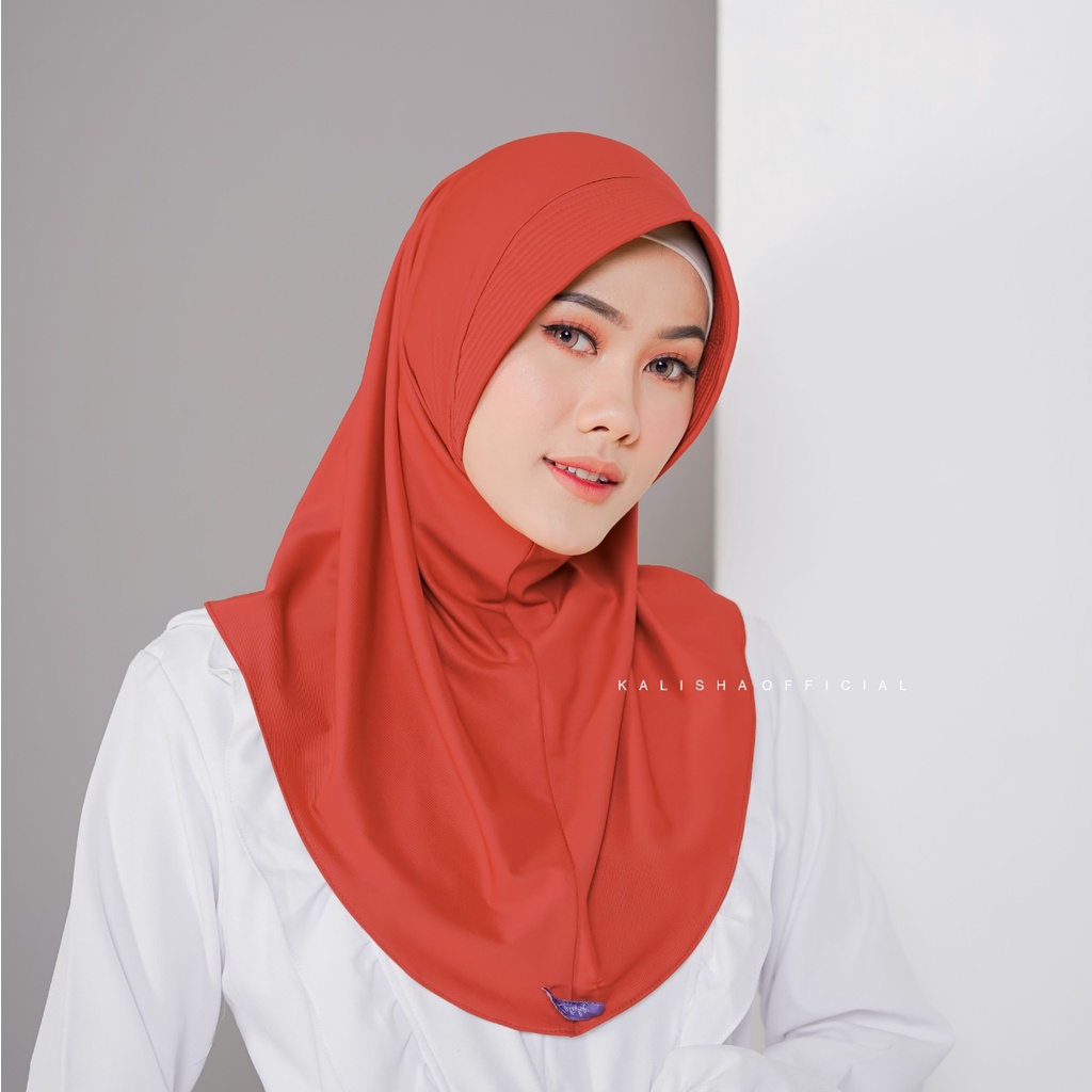 Jual Kalisha - Kerudung Sporty Bergo Hamidah Jilbab Sport Jilbab Instan Ukuran S M L Sporty ...