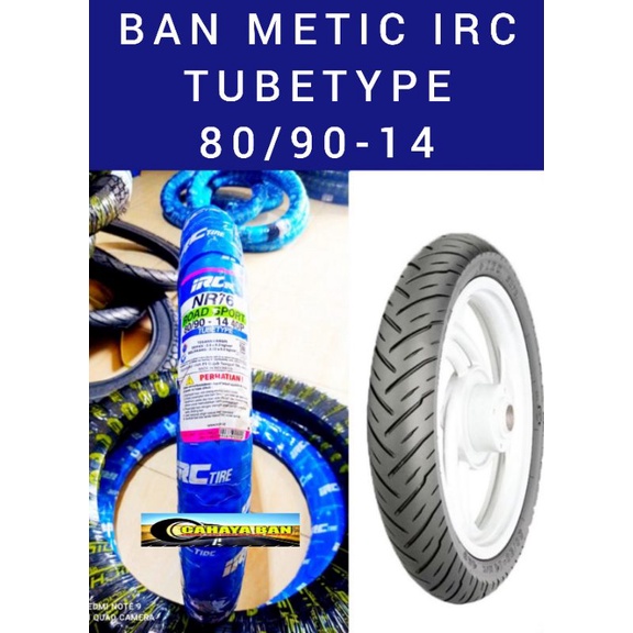 Jual ban montor metic irc 80/90-14 non tubeless ban honda beat vario ...
