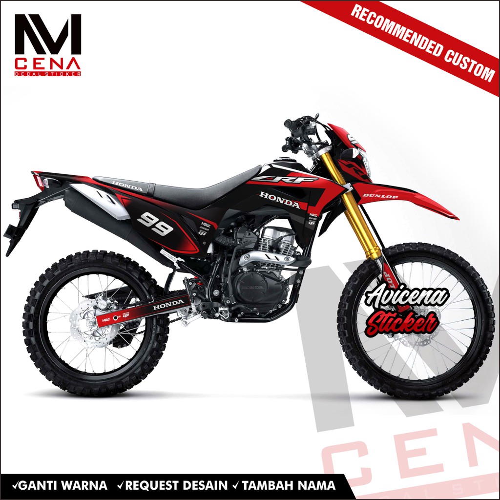 Jual Sticker Decal Honda CRF 150 L Full Body Decal Sticker CRF 150L ...