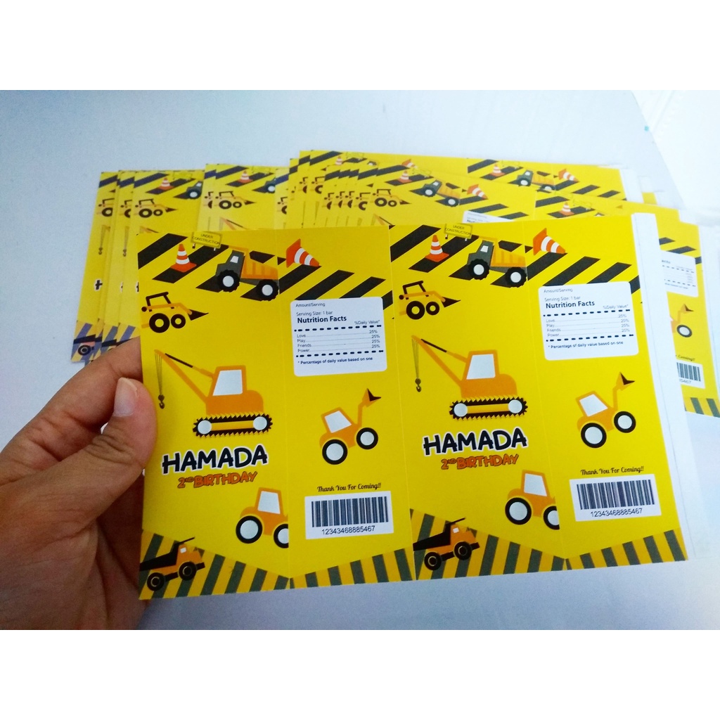 Jual label susu kotak excavator / label minuman excavator / label susu ...