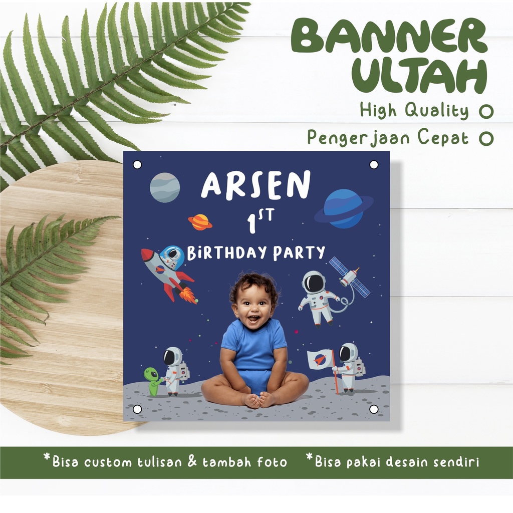 Jual Banner / Backdrop Ulang Tahun Anak Custom / Gratis Desain Tema ...