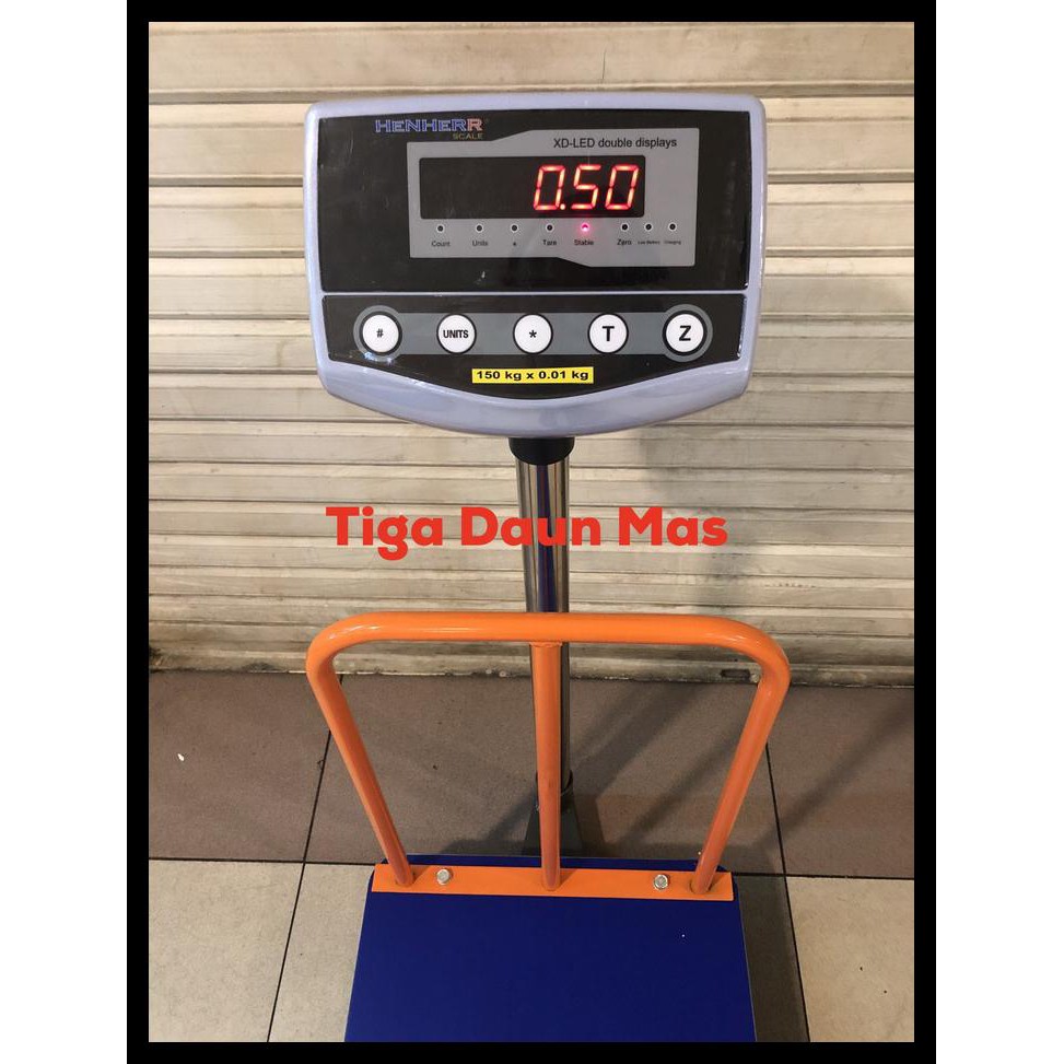 Jual Timbangan Digital Barang / Lantai / Bench Scale 100 Kg/150 Kg + Pagar Original Kode 708 ...