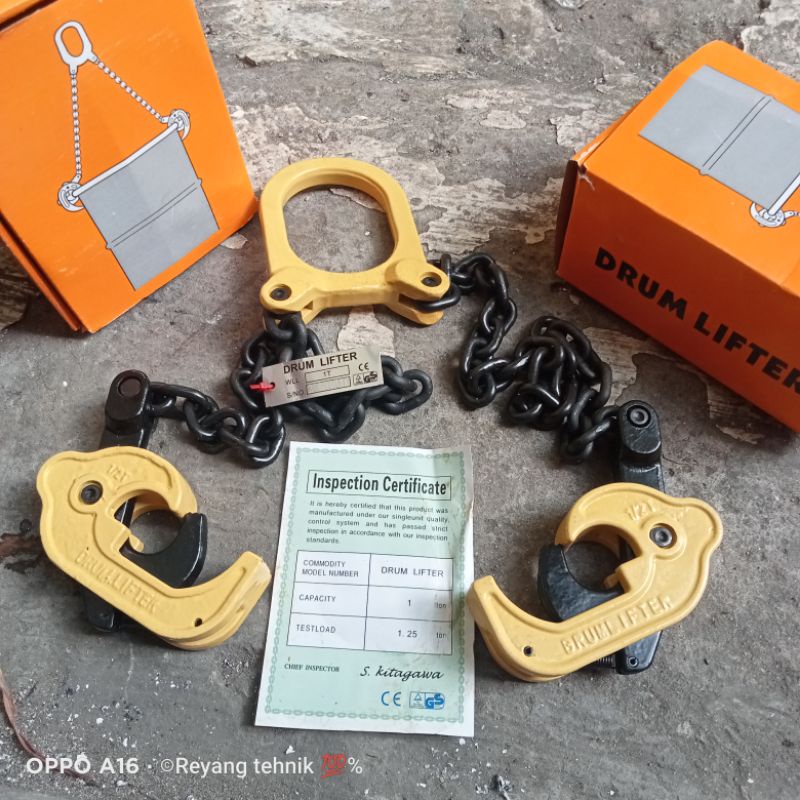 Jual Chain Drum Lifter 1 Ton Alat Klem Angkat Angkut Drum 1000 Kg ...