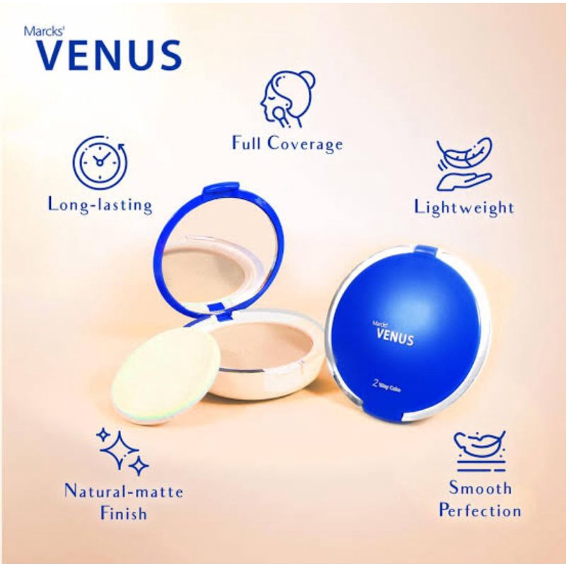 Jual Venus two way cake Shade no.01 Translucent (no expired) | Shopee ...