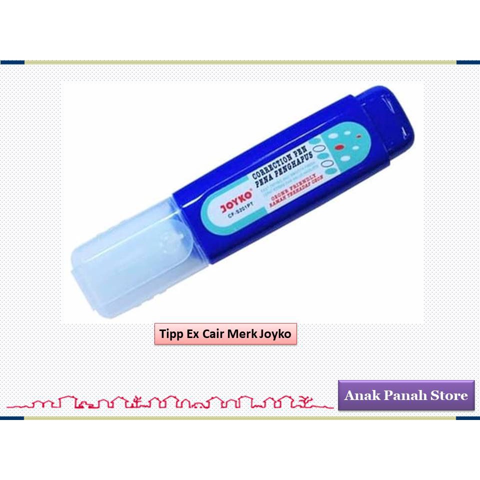 Jual Tipp Ex Cair gepeng warna biru merk Joyko | Shopee Indonesia