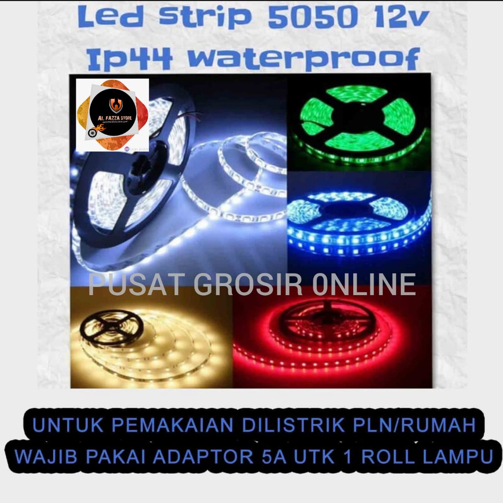 Jual Lampu LED Strip DC 1 Roll / 5 Meter | Shopee Indonesia
