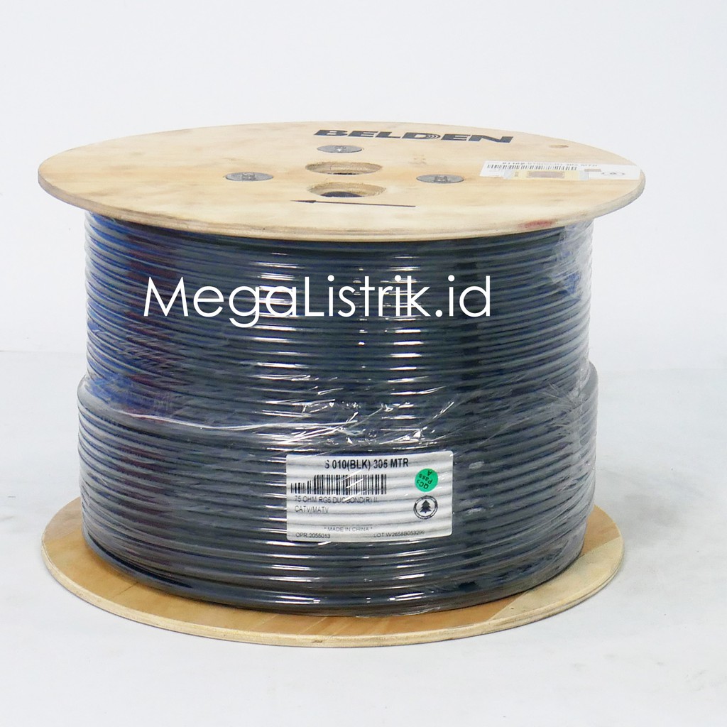 Jual BELDEN KABEL TV RG6 ( 305 METER ) / CABLE ANTENA / ANTEN COAXIAL RG 6 ( ROL 305M ) | Shopee ...