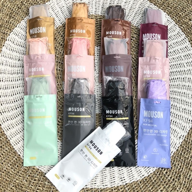 Jual Masker Mouson KF94 4Ply Sachet isi 10 Pcs Mouson Mask KF94 4 Ply ...