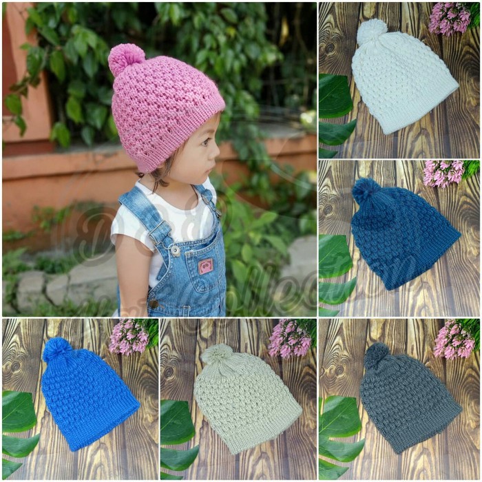Jual Topi Kupluk Nanas Rajut Bayi Anak Kupluk Letto Winter Anak ...
