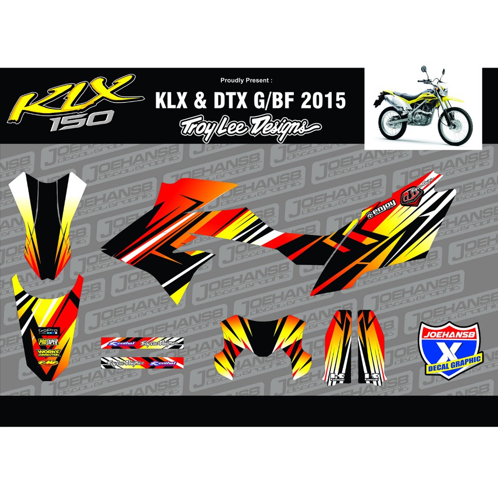 Jual Decal DTRACKER 150cc Full Body - Stiker motor DTARCKER 150cc Full ...
