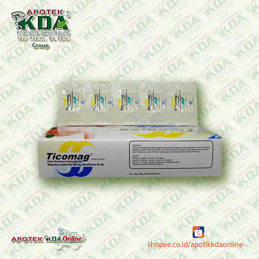 Jual TICOMAG 1 BOX | OBAT SAKIT MAAG | Shopee Indonesia