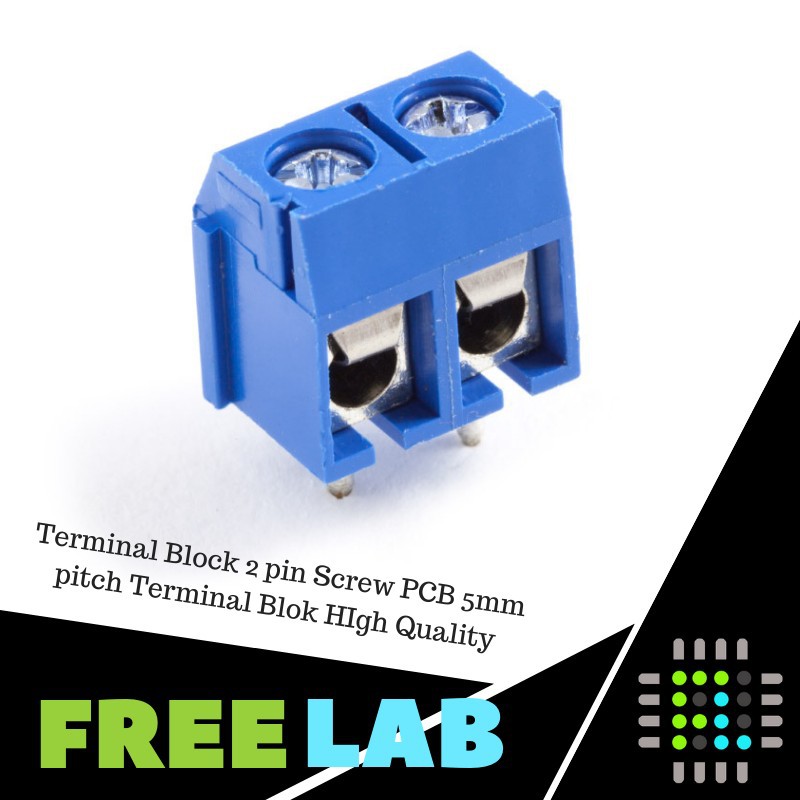 Jual Terminal Block 2 pin Screw PCB 5mm pitch Terminal Blok HIgh ...