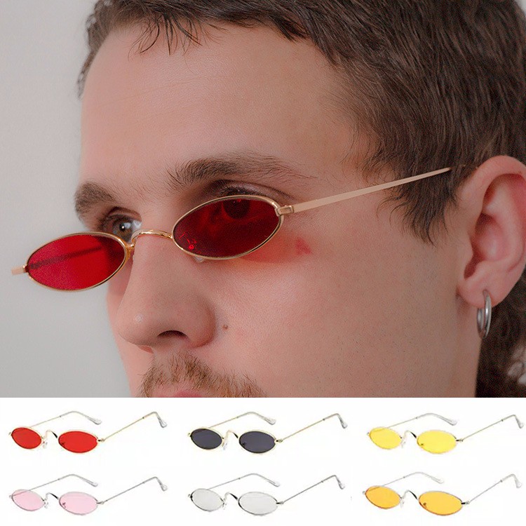 Jual [COD] Kacamata Hitam Frame Metal Kecil Gaya Vintage Untuk Wanita / Kacamata Vintage Retro ...