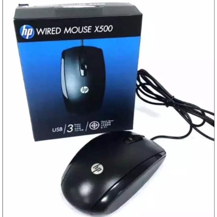 Jual Mouse HP X500 Wired USB HP X500 Mouse Kabel USB Optical Untuk PC ...