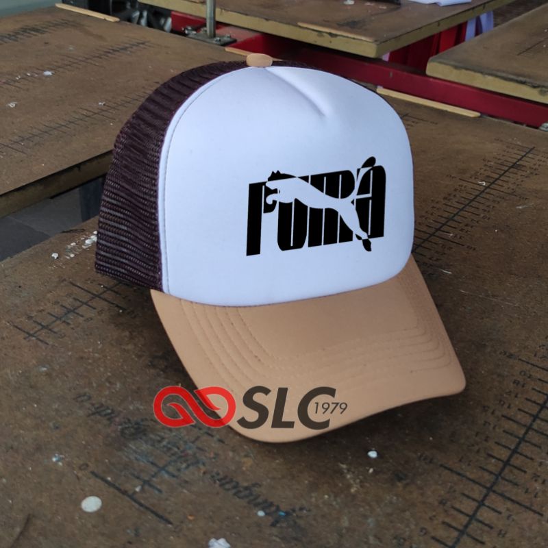 Jual TOPI JARING TRUCKER HAT CAP PREMIUM PUMA CUSTOM LOGO SENDIRI ...