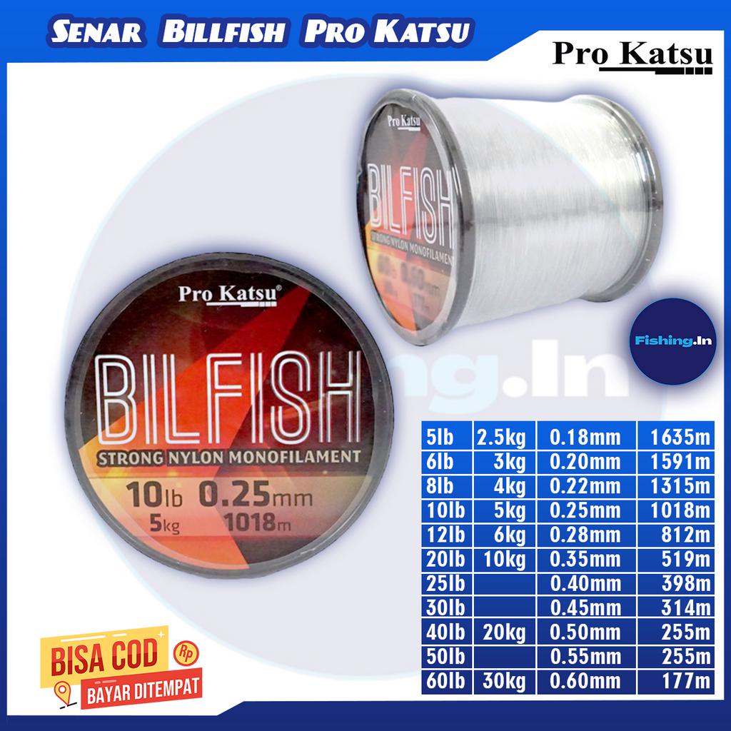 Jual Senar Pro Katsu Billfish Nilon Super Panjang | Shopee Indonesia
