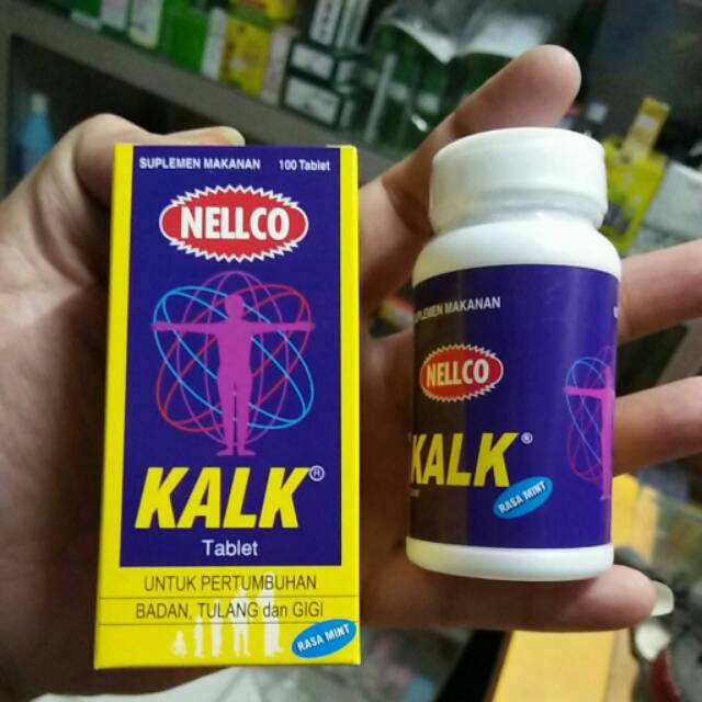 Jual Kalk Nellco Tablet unt pertumbuhan Badan Tulang Gigi Anak Dewasa ...