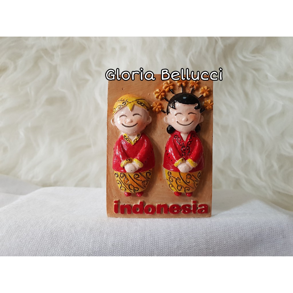 Jual souvenir oleh oleh budaya indonesia magnet kulkas jakarta ...