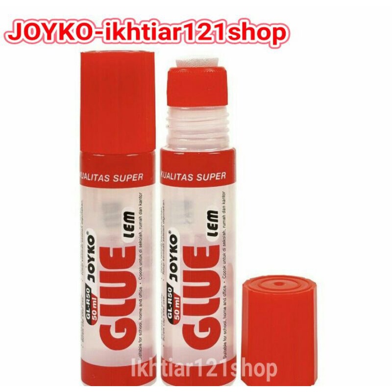 Jual Lem Kertas Joyko GL-R50/Lem Cair Liquid Glue Joyko 50 ml Satuan ...