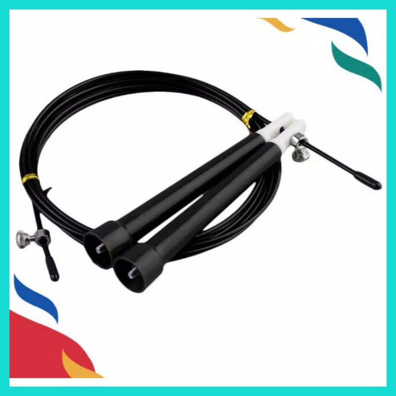 Jual {{ORIGINAL}} CABLE STEEL JUMP ROPE SKIPPING SPEED JUMP CROSS FIT ...