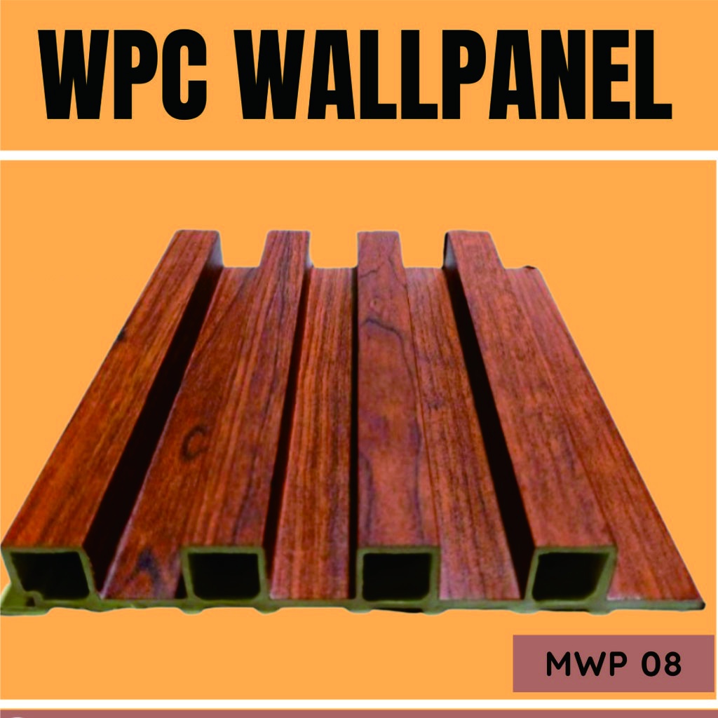 Jual WPC PVC Wall Panel Modern Wood 2.95m x 16cm | Kisi-Kisi Hiasan Dinding | Shopee Indonesia