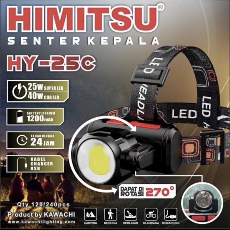 Jual Senter kepala Himitsu 25/40W HY-25C | Shopee Indonesia