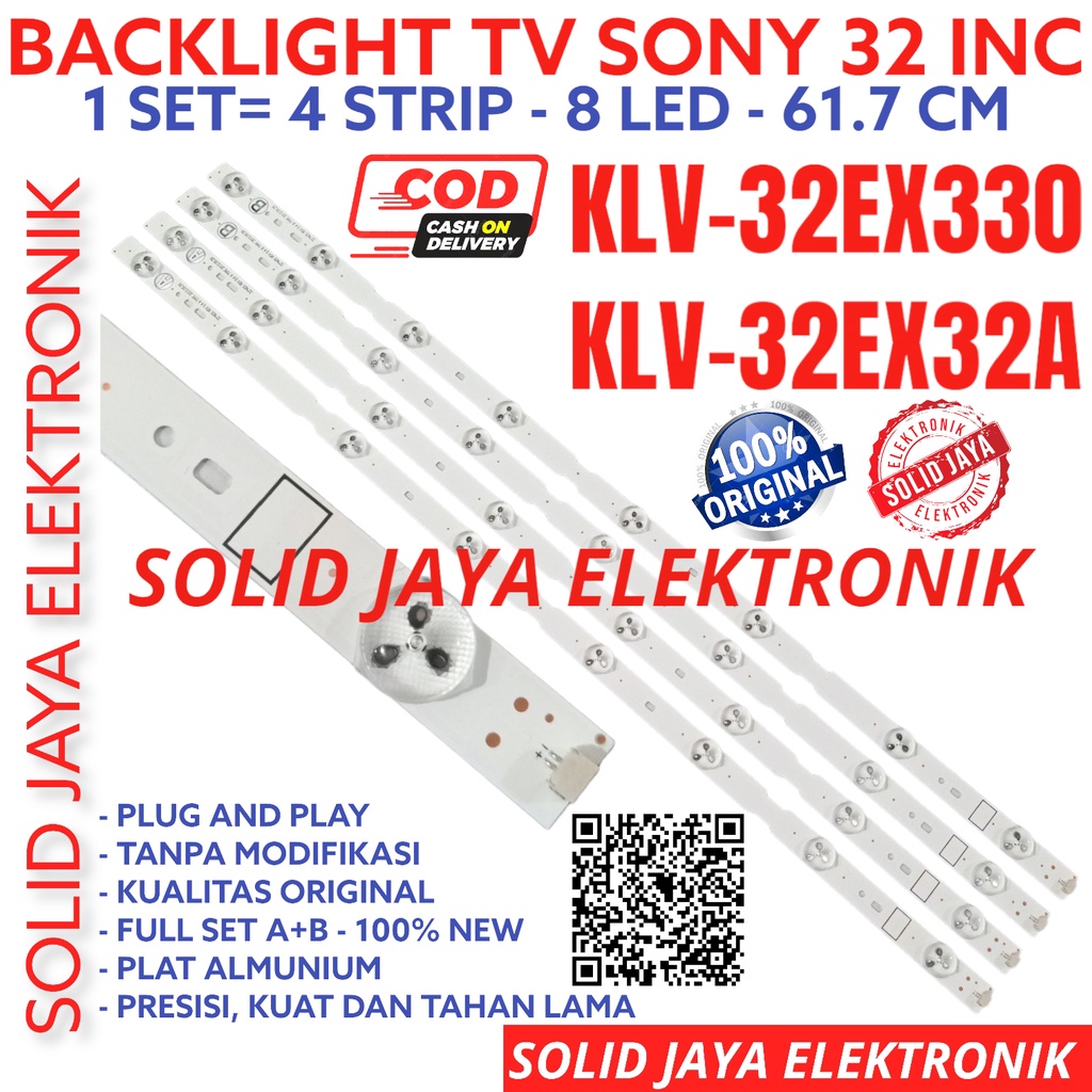 Jual BACKLIGHT LED TV SONY 32 INC KLV 32EX330 32EX33A 32EX 32EX330A 32EX33 32EX LAMPU BL IN INCH ...